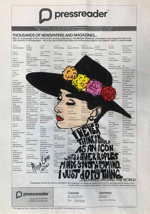 Using newspaper as an art medium - YOU&I Gallery